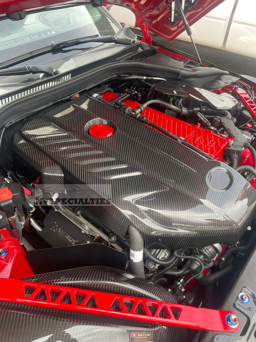 Supra Carbon Half Engine Cover by NVS – NVSpecialties